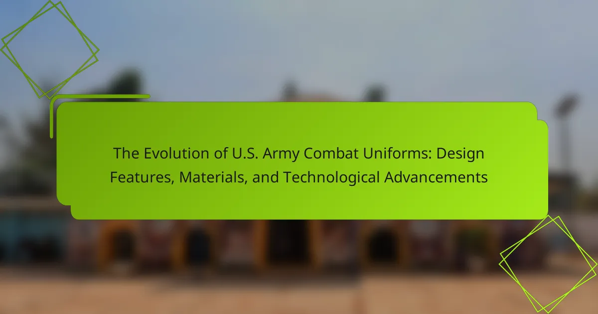 The Evolution of U.S. Army Combat Uniforms: Design Features, Materials ...