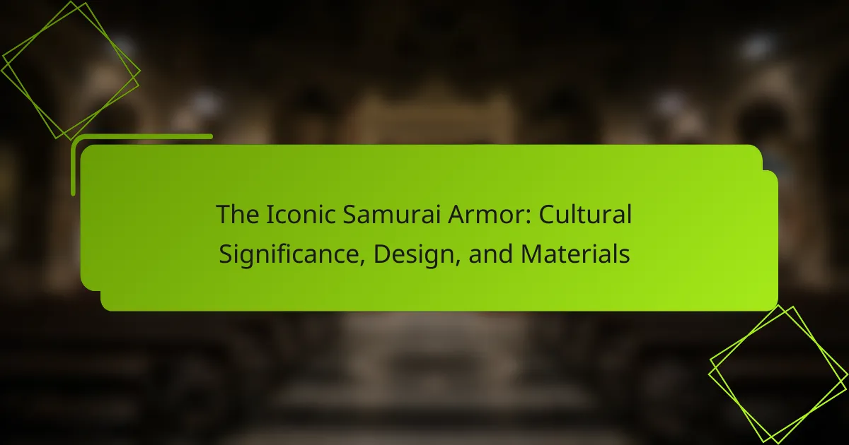 The Iconic Samurai Armor: Cultural Significance, Design, and Materials ...
